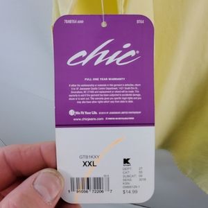 chic | Tops | Chic Comfort Collection 34 Sleeve Shirt Size Xxl | Poshmark